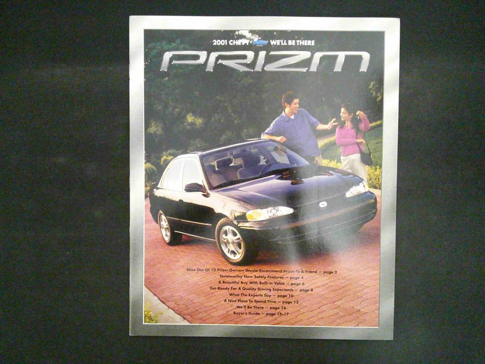 2001 Chevrolet Prizm Sales Catalog | Merrick Auto Museum