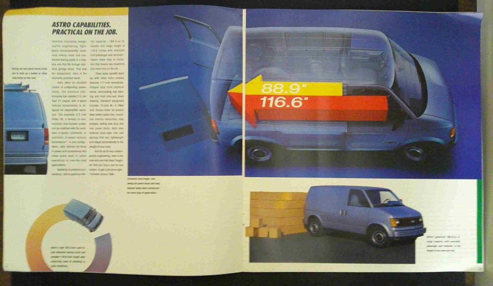 1986 Chevrolet Astro Van Sales Catalog | Merrick Auto Museum