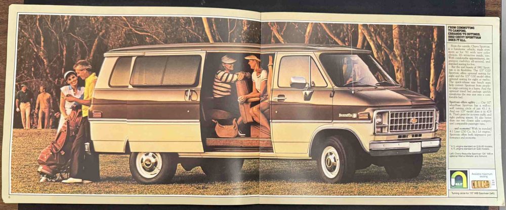 1982 Chevrolet Vans Sales Catalog | Merrick Auto Museum