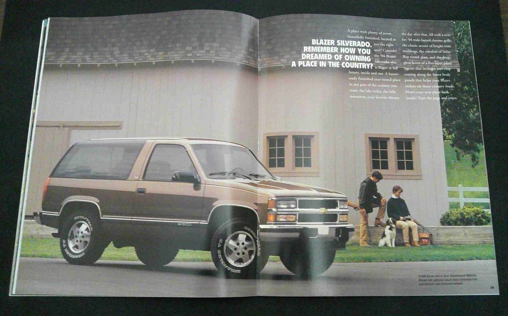 1994 Chevrolet Sport Utility Sales Catalog | Merrick Auto Museum