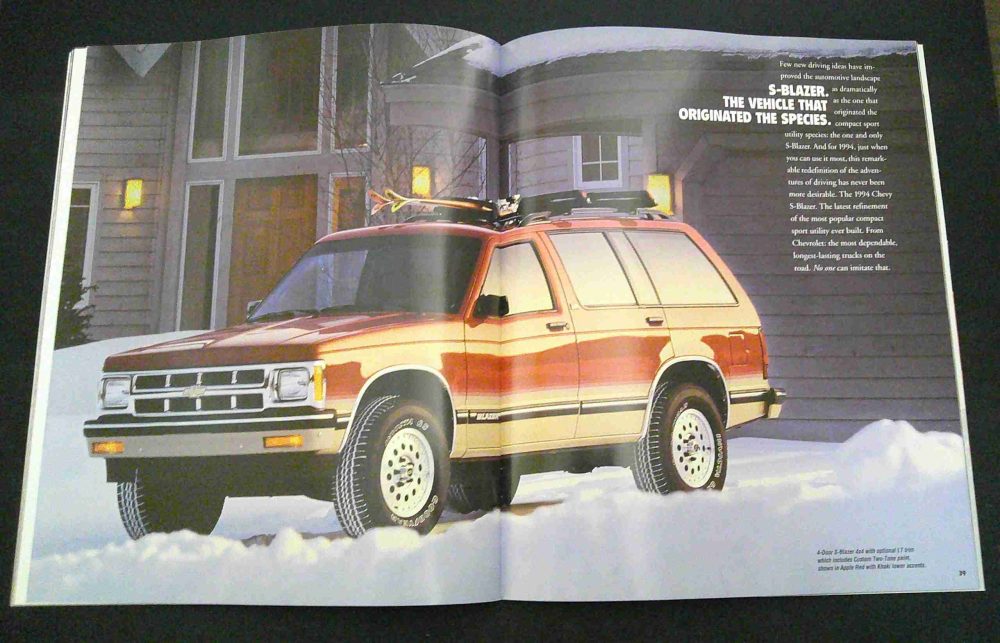 1994 Chevrolet Sport Utility Sales Catalog | Merrick Auto Museum