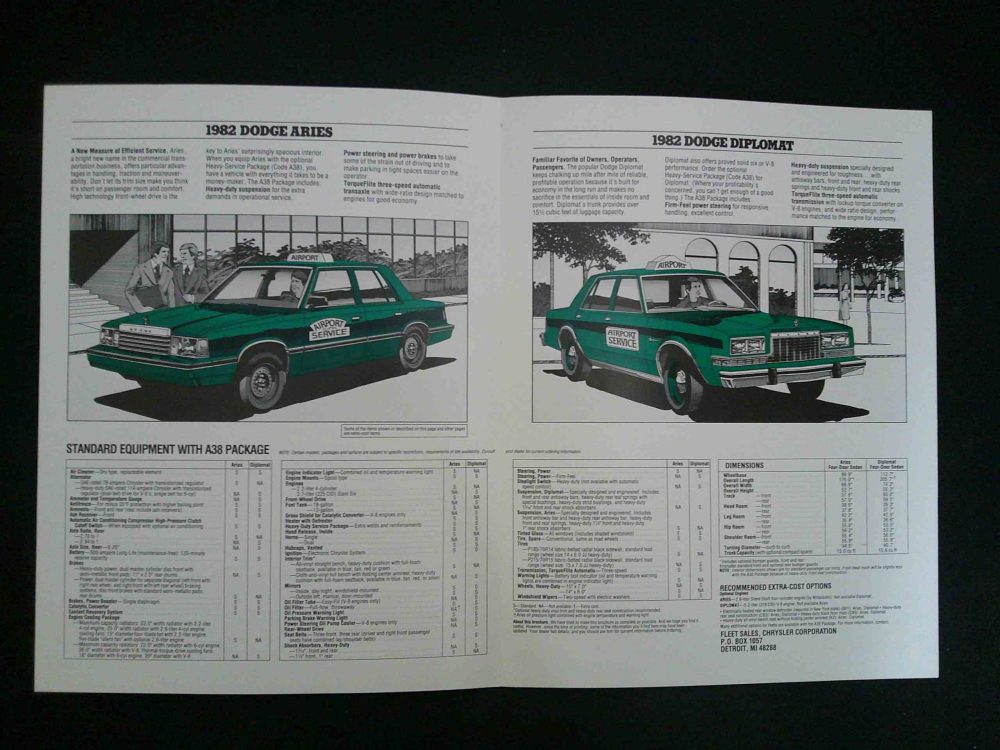 1982 Dodge People Movers Sales Folder | Merrick Auto Museum