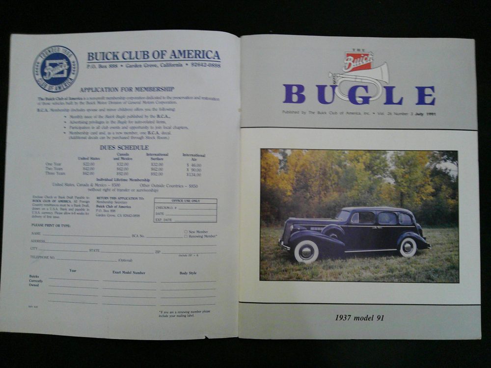 Buick Bugle – July 1991 (Vol. 26, No. 3) - Merrick Auto Museum