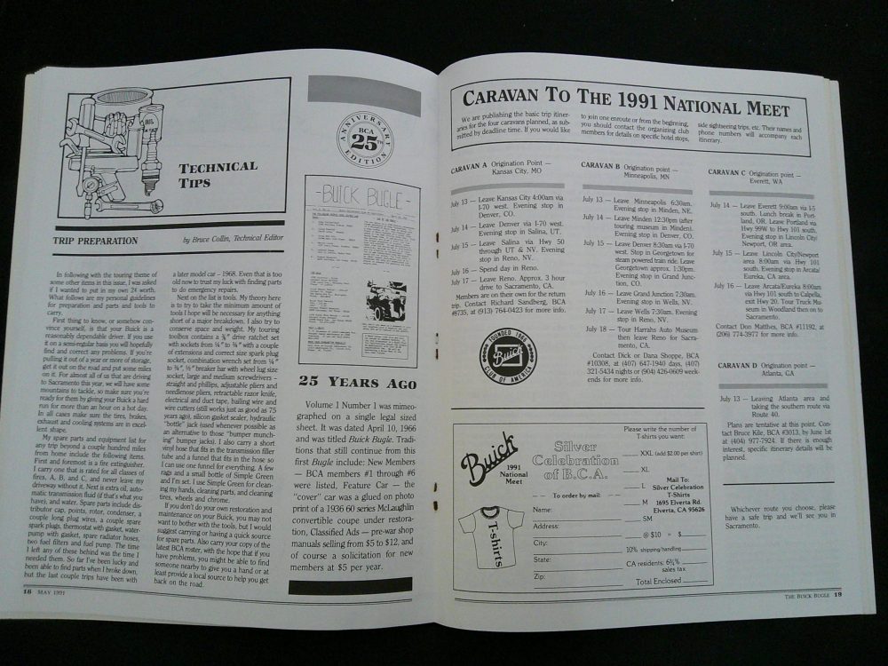 Buick Bugle – May 1991 (Vol. 26, No. 1) | Merrick Auto Museum