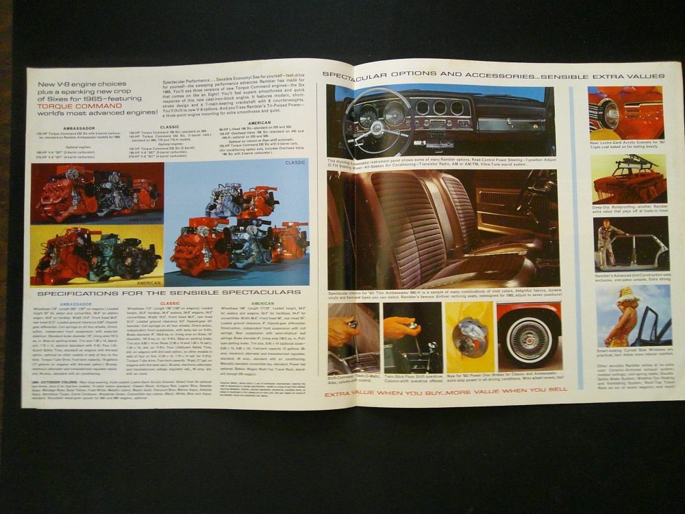 1965 AMC Rambler Sales Folder | Merrick Auto Museum