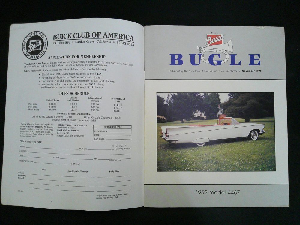 Buick Bugle – November 1991 (Vol. 26, No. 7) - Merrick Auto Museum