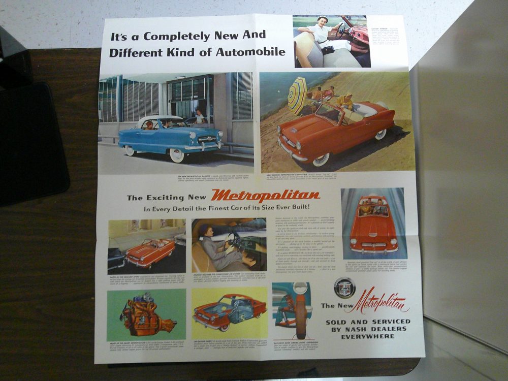 1955 Hudson Metropolitan Sales Folder | Merrick Auto Museum