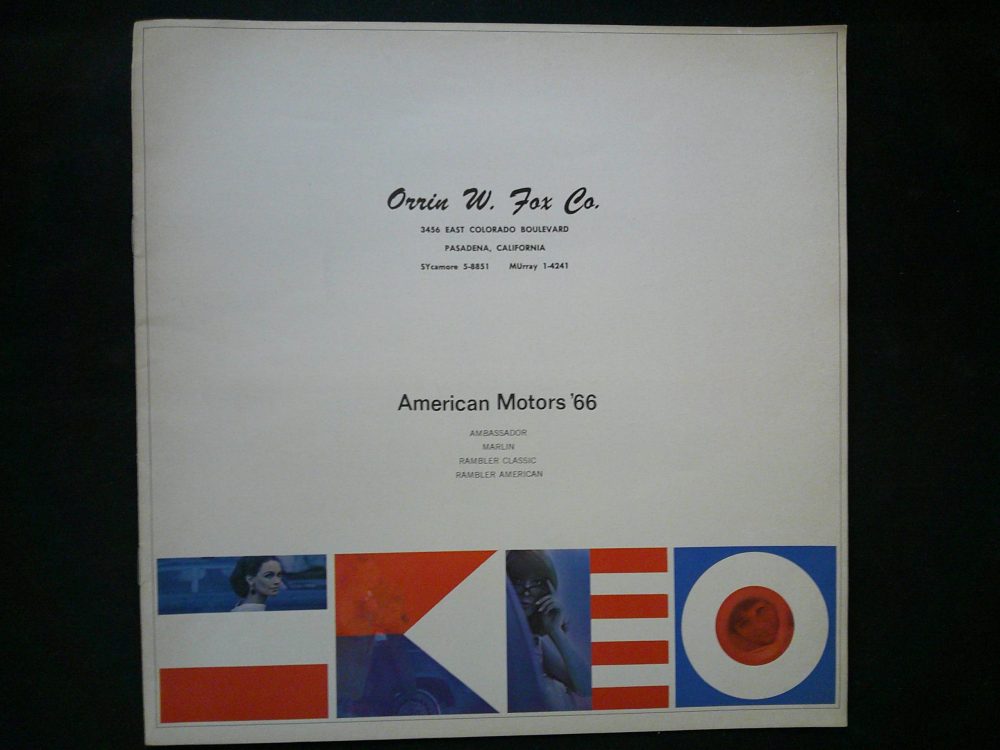 1966 AMC Sales Catalog | Merrick Auto Museum