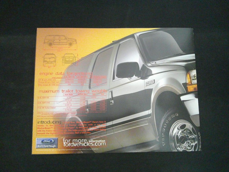 2000 Ford Excursion Sales Folder | Merrick Auto Museum