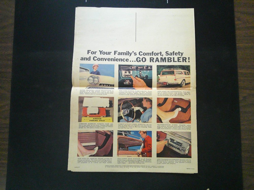 1958 AMC Rambler Sales Folder | Merrick Auto Museum