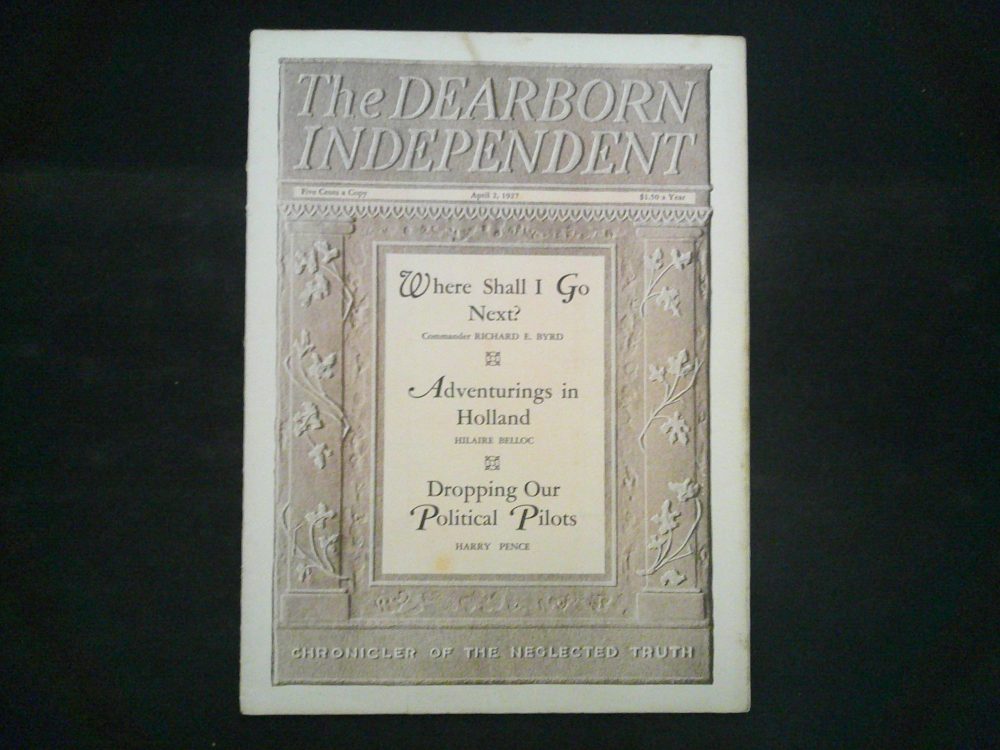The Dearborn Independent, April 2, 1927 - Merrick Auto Museum