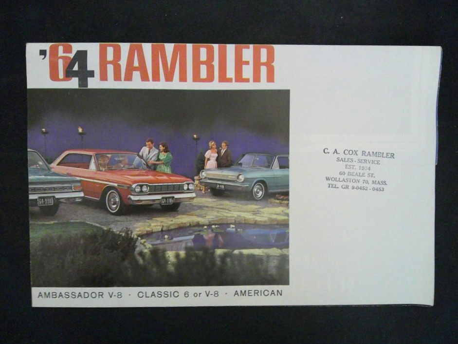 1964 AMC Rambler Sales Folder | Merrick Auto Museum