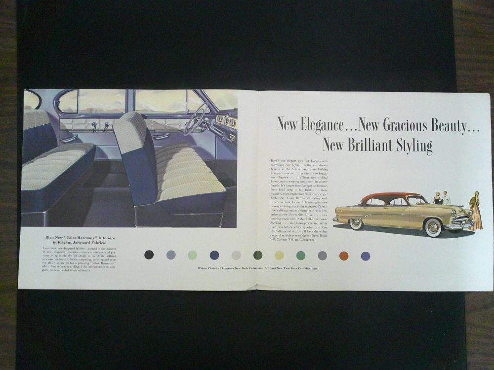 1954 Dodge Sales Catalog | Merrick Auto Museum