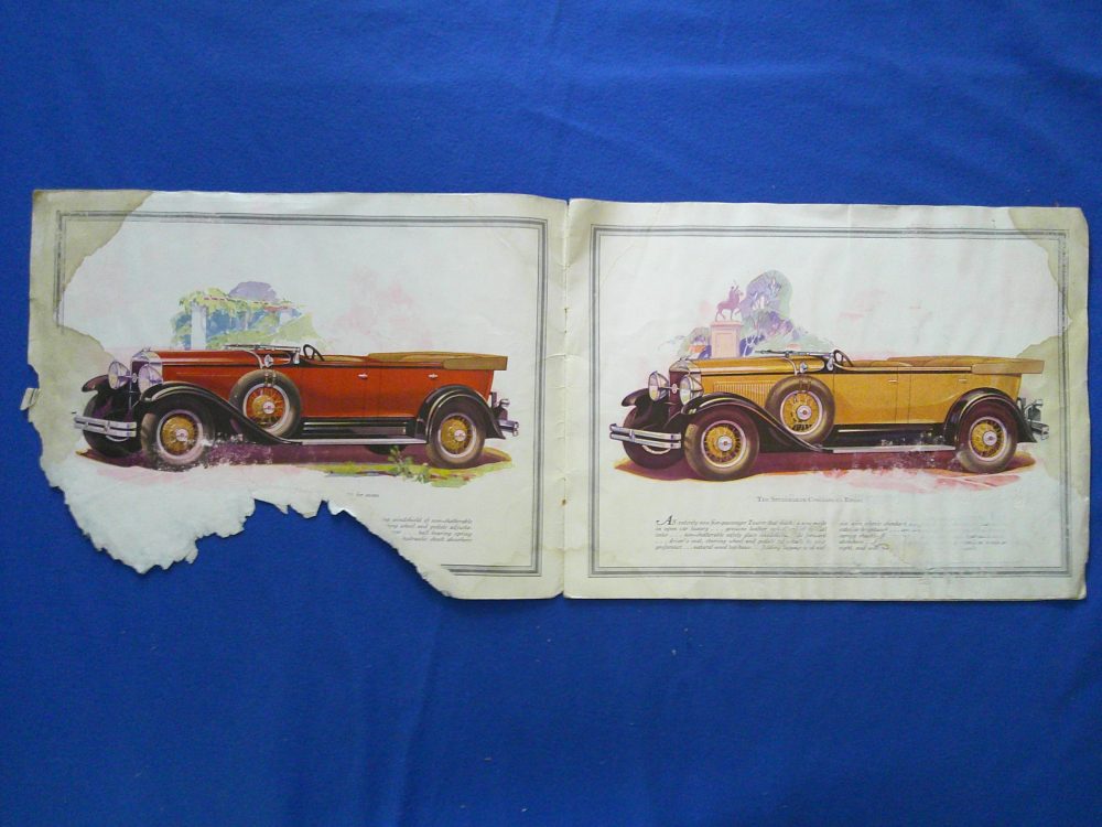1929 Studebaker Open Models Sales Catalog | Merrick Auto Museum