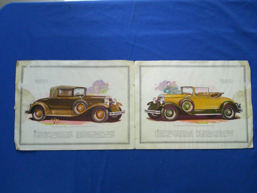1929 Studebaker Open Models Sales Catalog | Merrick Auto Museum