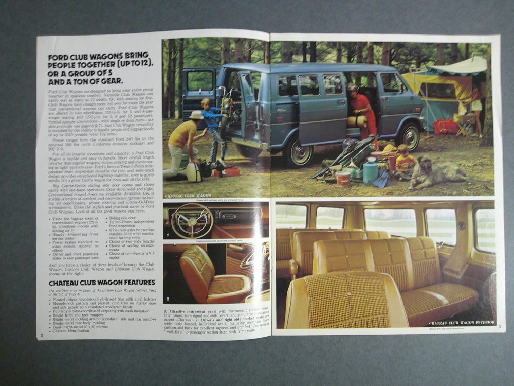 1974 Ford Club Wagons Sales Catalog - Merrick Auto Museum