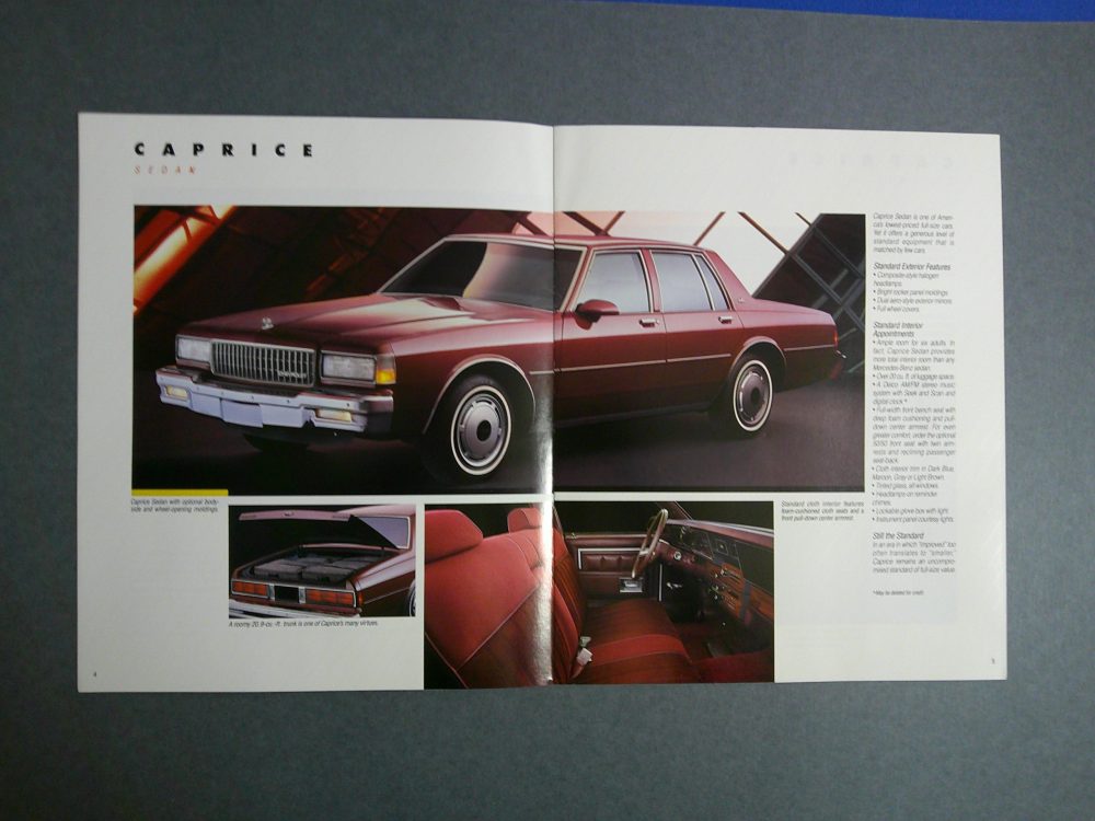 1988 Chevrolet Caprice Sales Catalog | Merrick Auto Museum