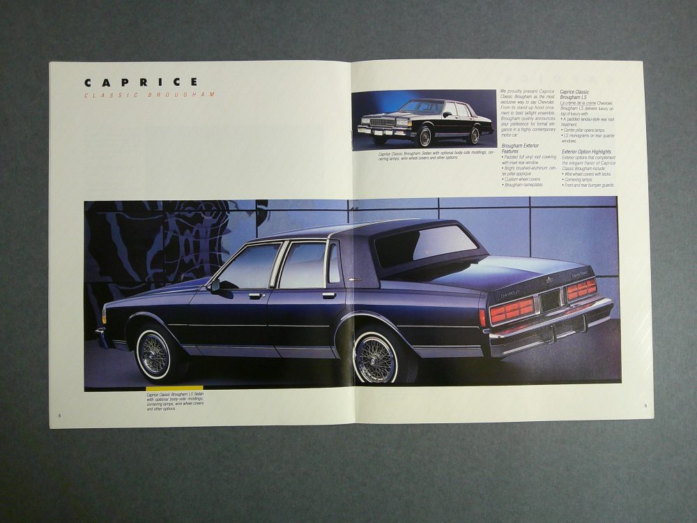 1988 Chevrolet Caprice Sales Catalog | Merrick Auto Museum