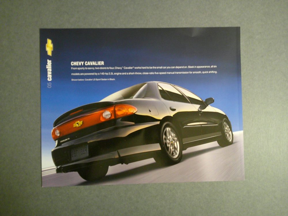 2005 Chevrolet Cavalier Sales Sheet | Merrick Auto Museum