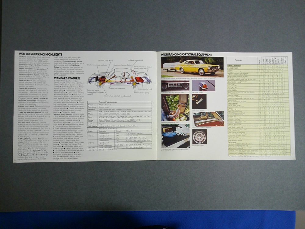1976 Plymouth Duster/Valiant Sales Catalog | Merrick Auto Museum