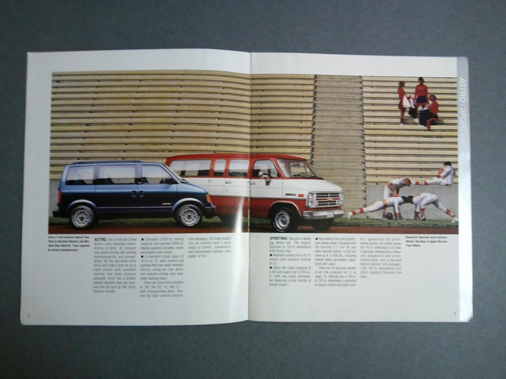 1988 Chevrolet Astro/Sportvan Sales Catalog | Merrick Auto Museum