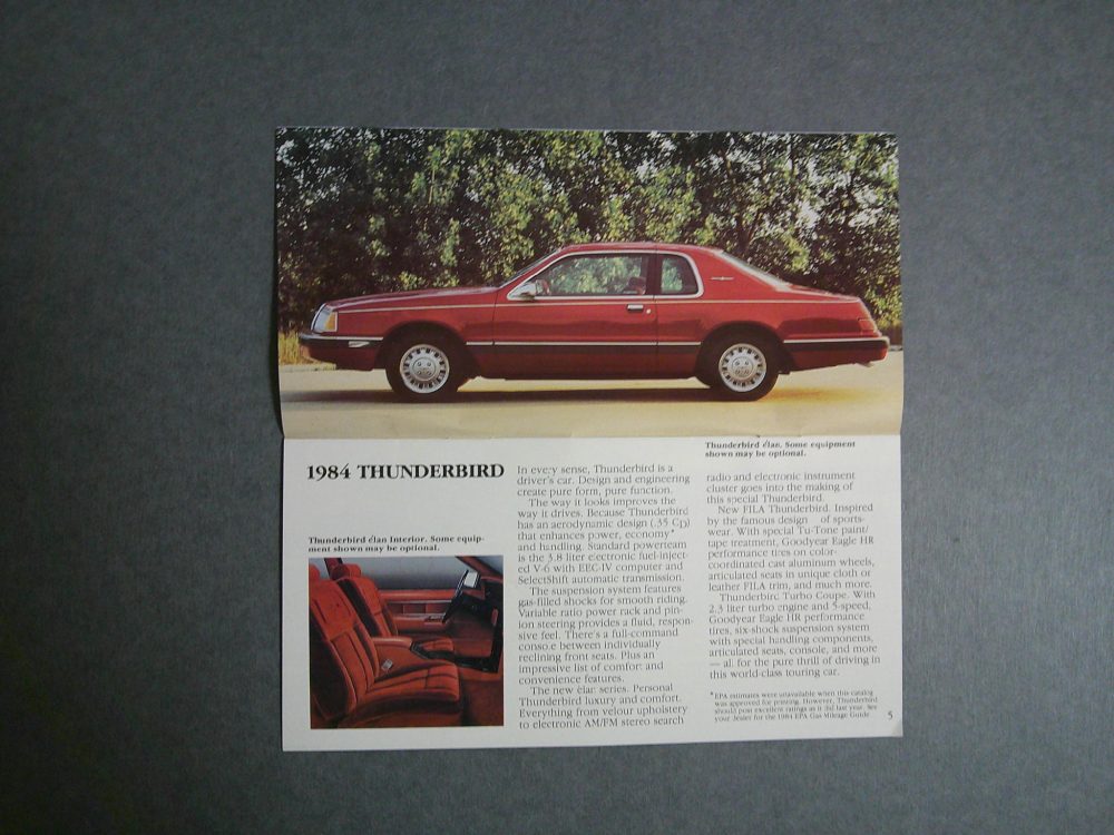 1984 Ford Cars Sales Catalog | Merrick Auto Museum