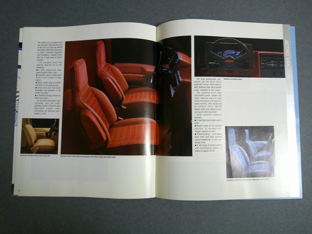 1988 Chevrolet Chevy Van/Astro Van Sales Catalog | Merrick Auto Museum