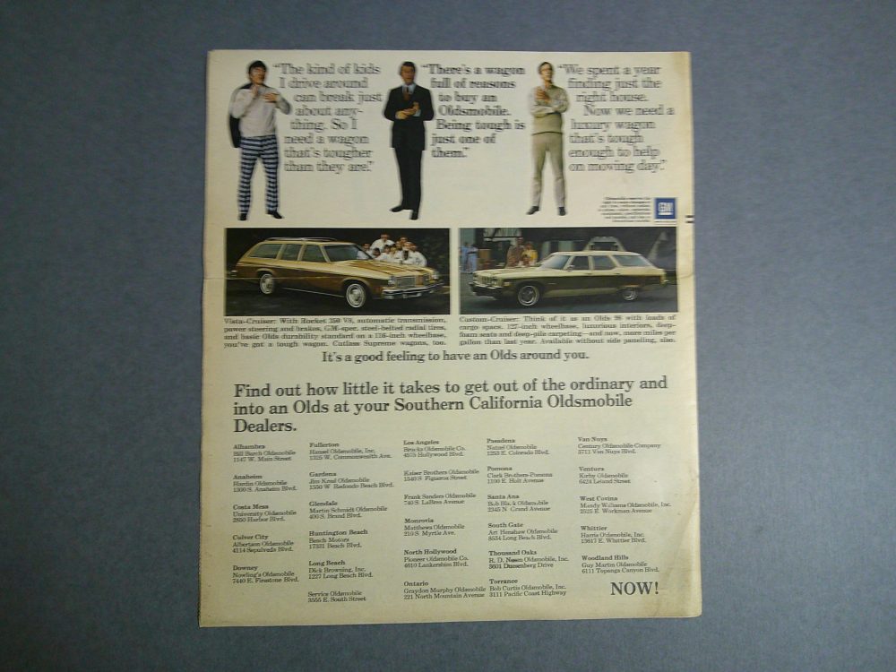 1975 Oldsmobile Sales Ad | Merrick Auto Museum
