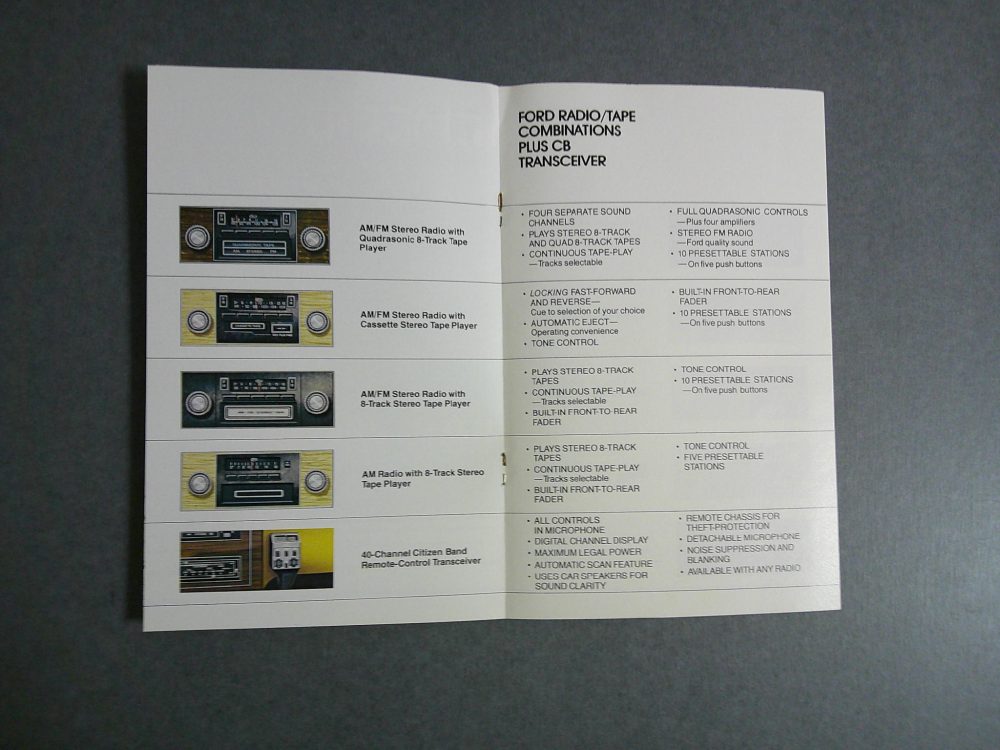 1979 Ford Sound System Sales Catalog | Merrick Auto Museum