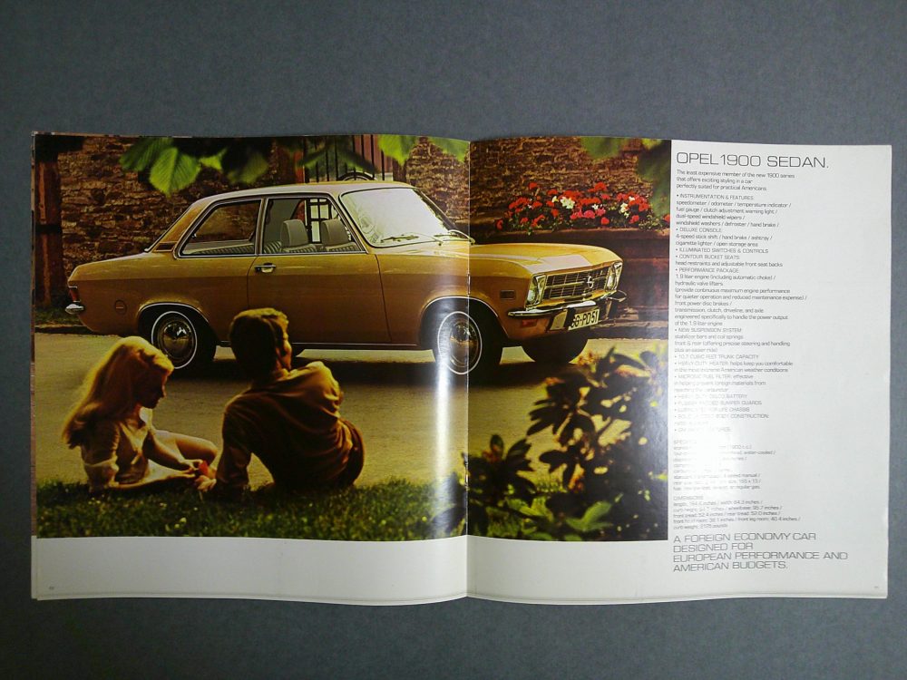 1971 Buick Opel Sales Catalog | Merrick Auto Museum