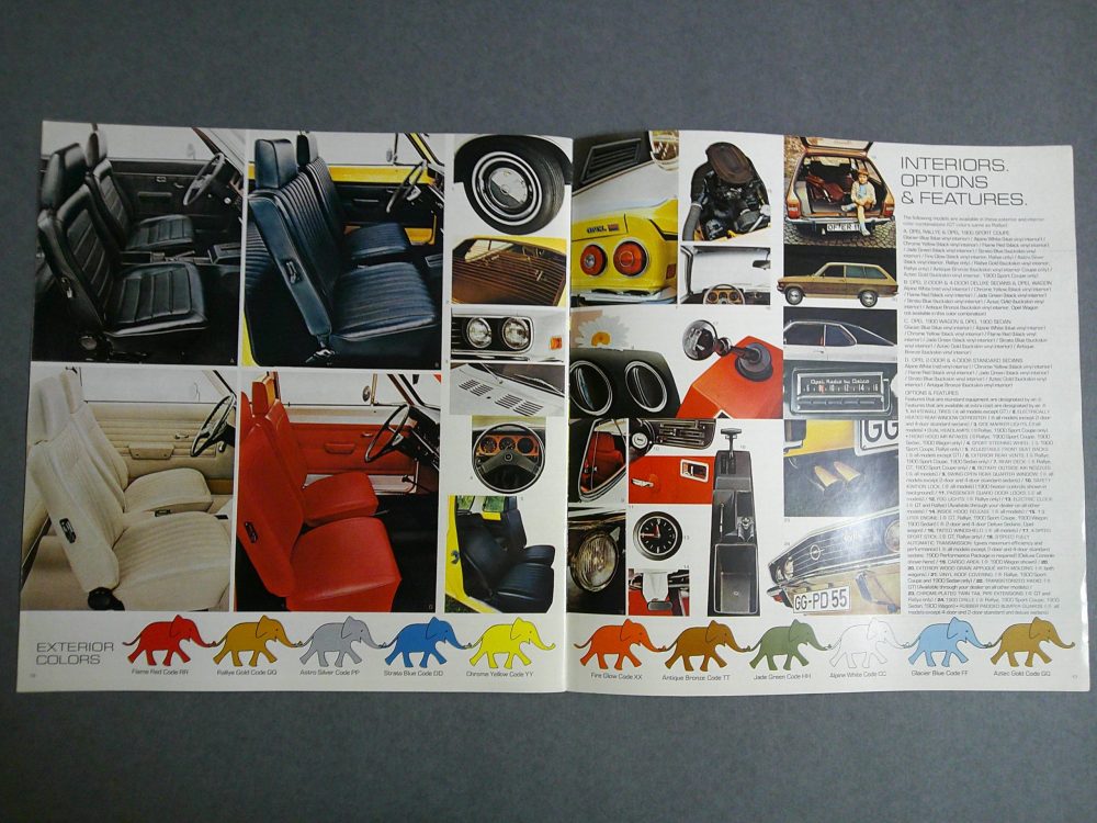 1971 Buick Opel Sales Catalog | Merrick Auto Museum