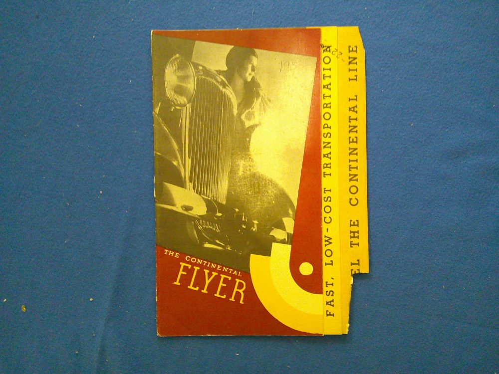 1933 Continental Flyer Sales Folder | Merrick Auto Museum