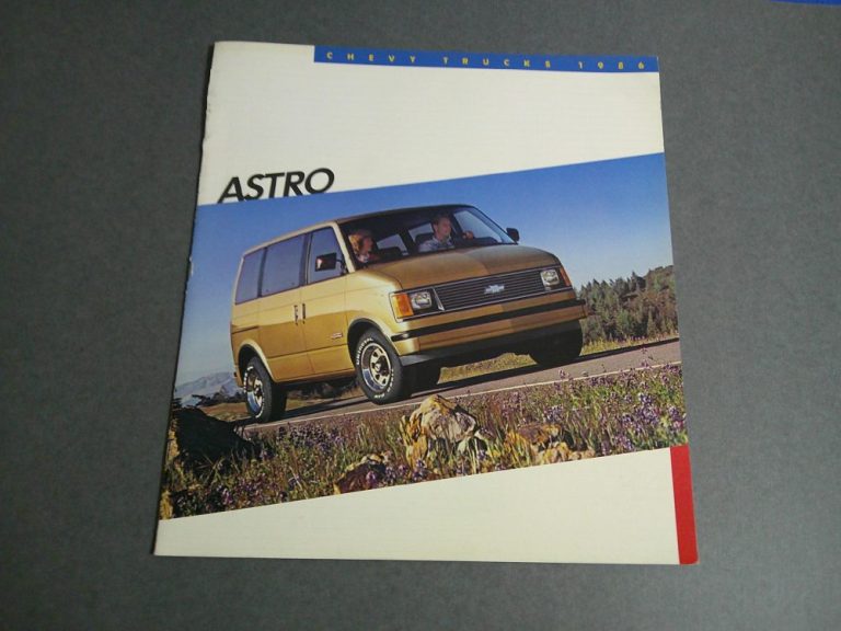 1986 Chevrolet Astro Sales Catalog | Merrick Auto Museum