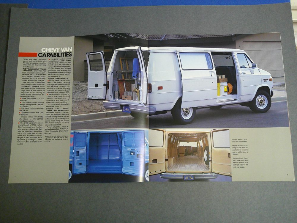 1987 Chevrolet Astro Van Sales Catalog | Merrick Auto Museum