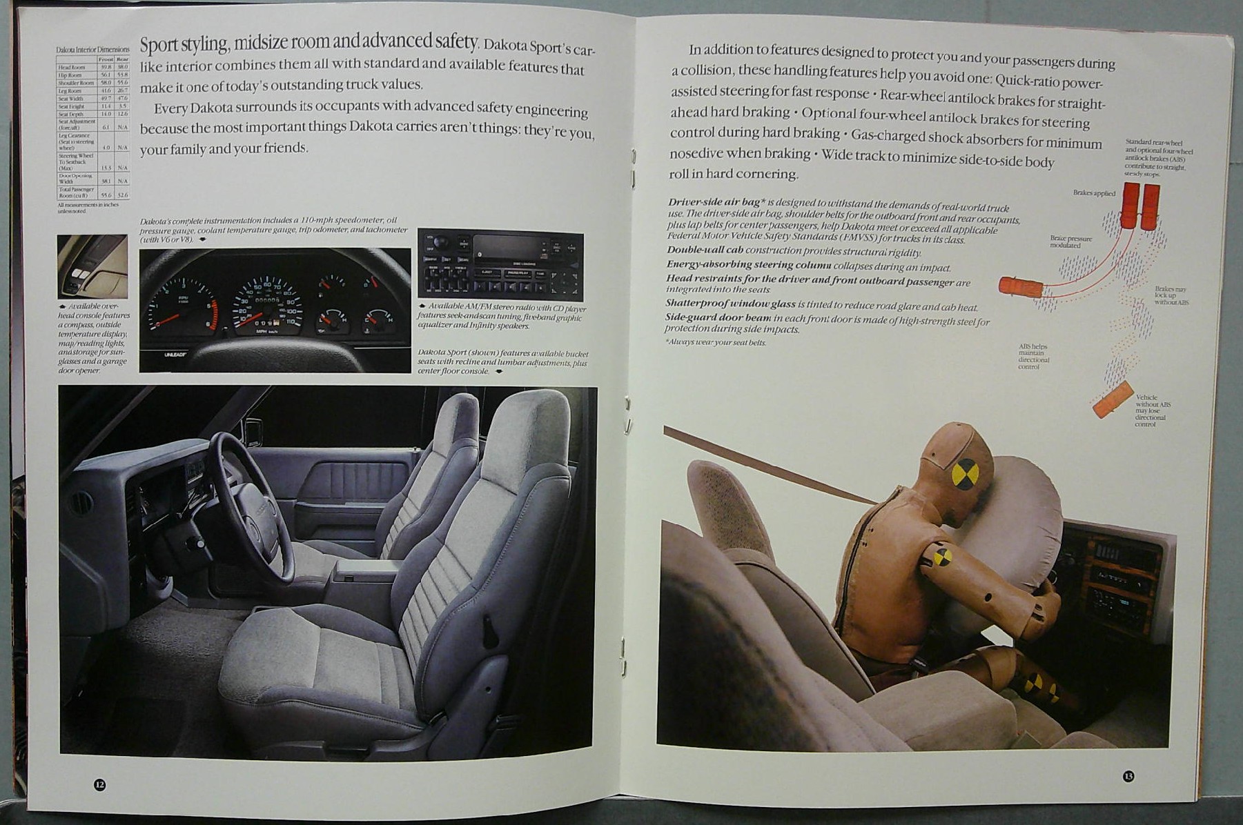 1995 Dodge Dakota Pickup Sales Catalog | Merrick Auto Museum