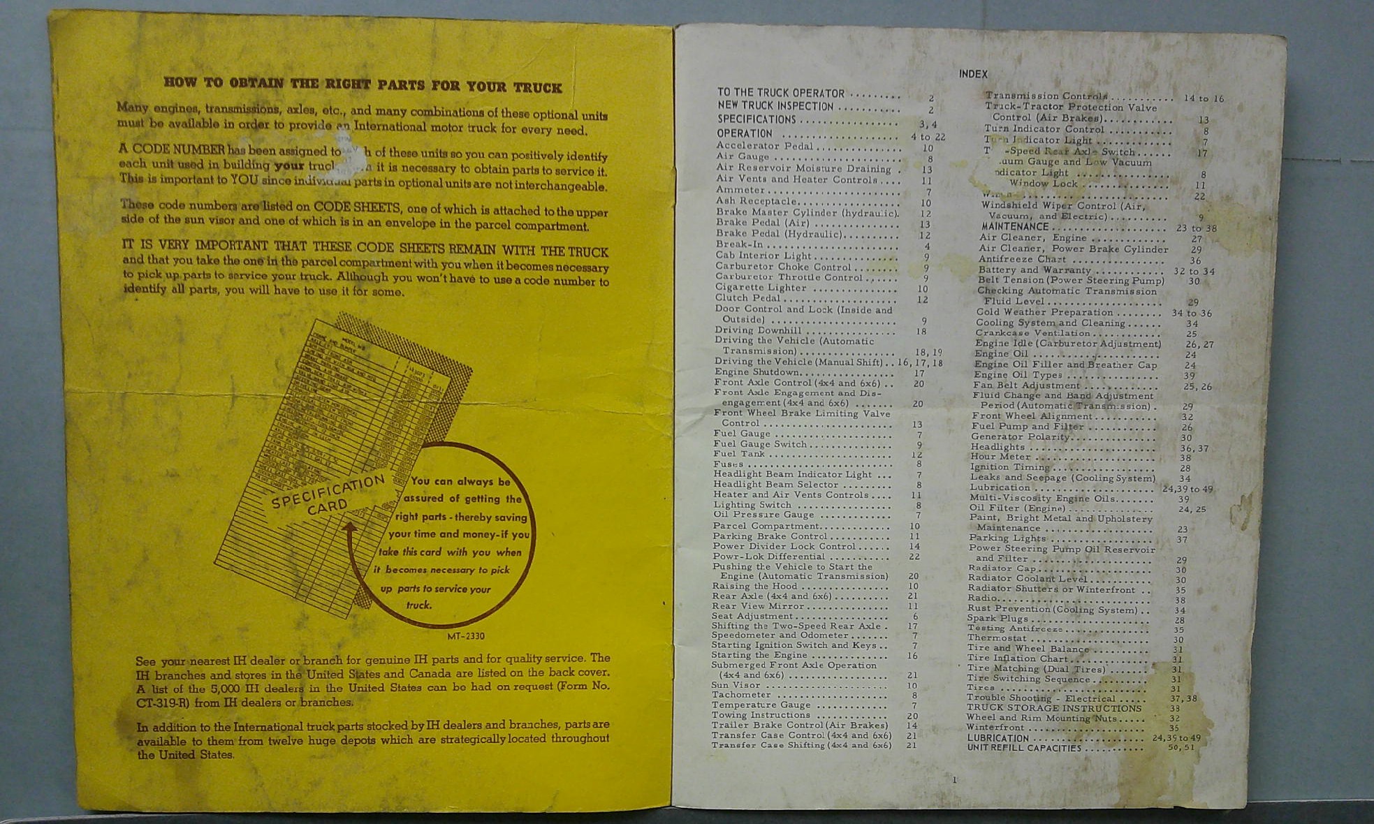 1960-1961 International Harvester Operator’s Manual | Merrick Auto Museum