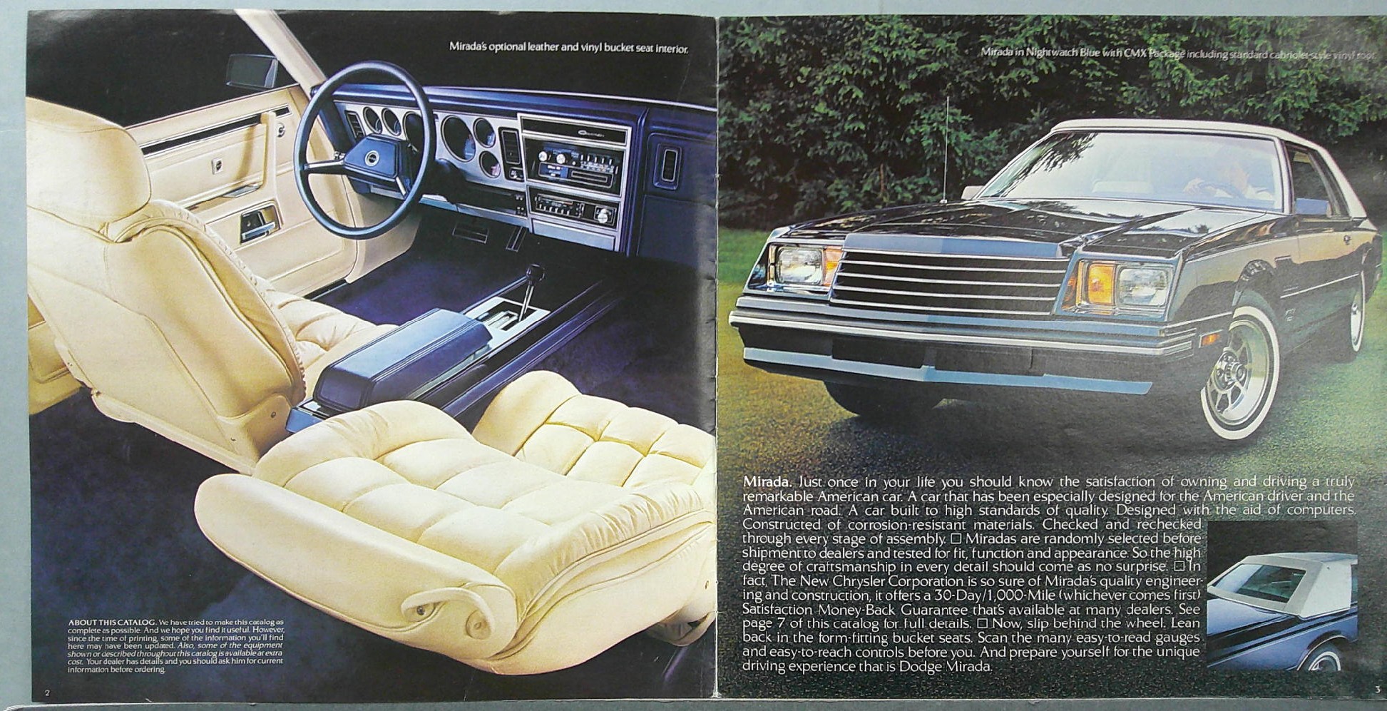 1981 Dodge Mirada Sales Catalog | Merrick Auto Museum