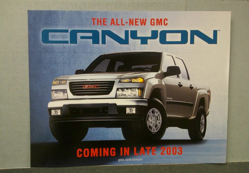 2004 GMC Canyon Sales Sheet | Merrick Auto Museum