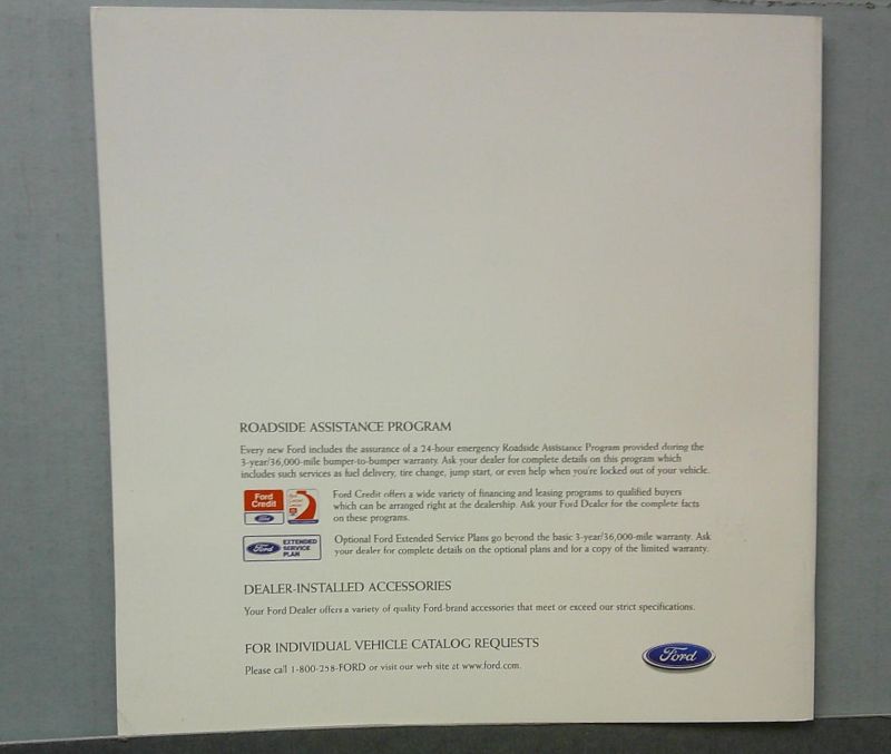 1998 Ford Sales Catalog | Merrick Auto Museum