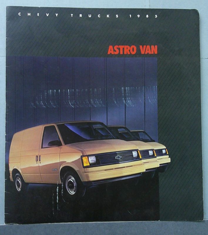 1985 Chevrolet Astro Van Sales Catalog | Merrick Auto Museum