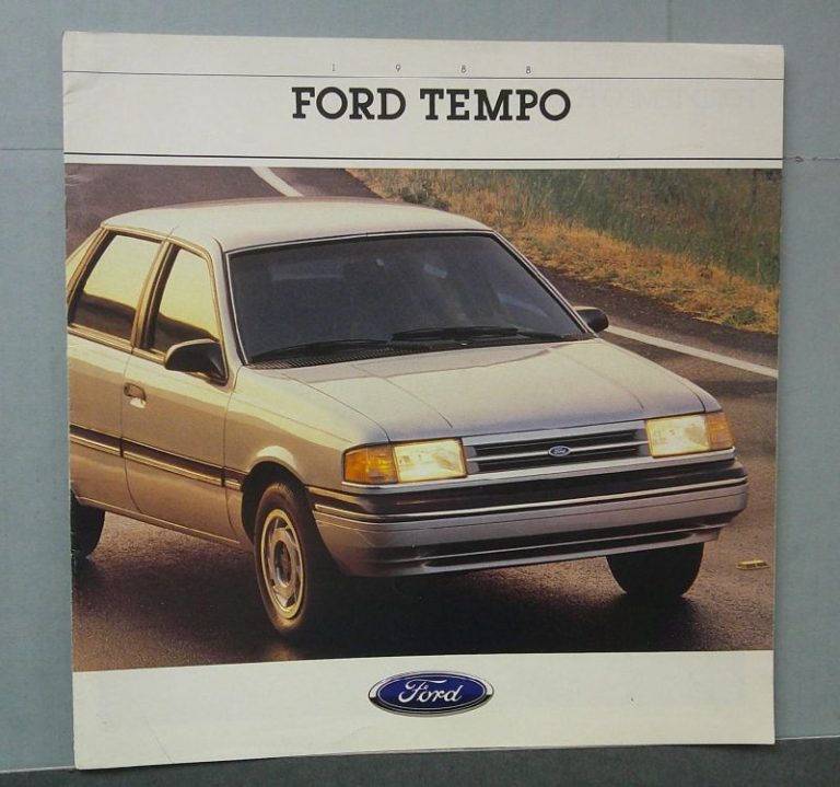 1988 Ford Tempo Sales Catalog | Merrick Auto Museum