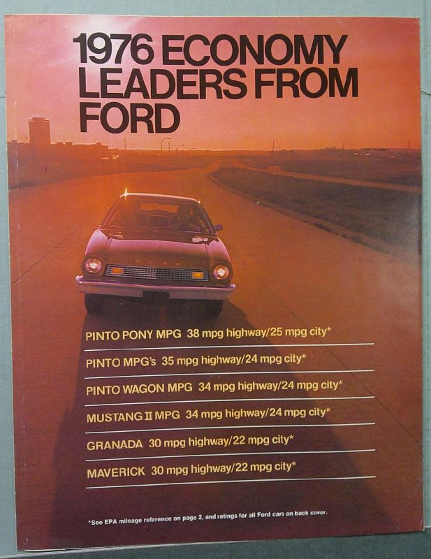 1976 Ford Economy Leaders Sales Folder | Merrick Auto Museum