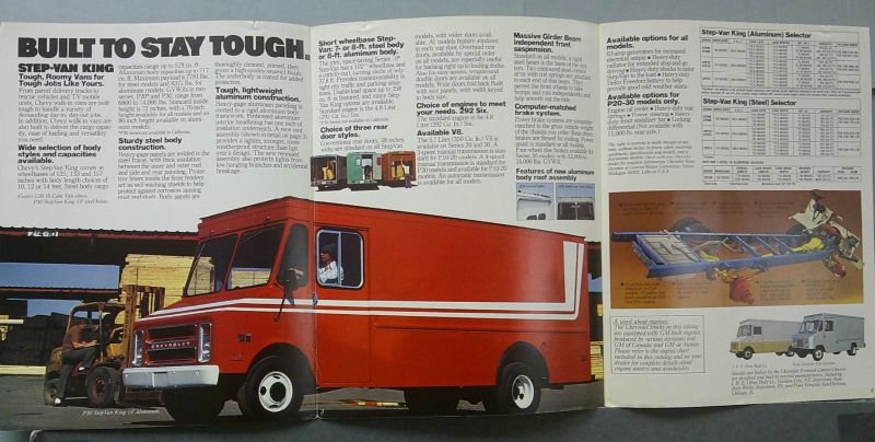 1980 Chevrolet Walk-In Vans Sales Folder | Merrick Auto Museum