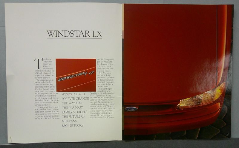 1995 Ford Windstar Sales Catalog | Merrick Auto Museum