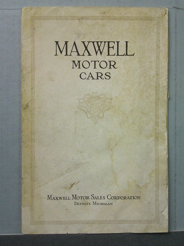 1920 Maxwell Motor Cars Sales Catalog | Merrick Auto Museum