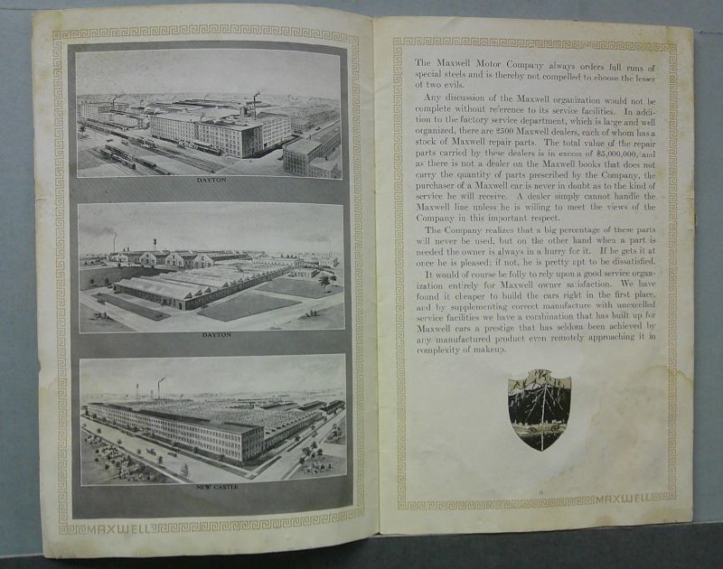 1920 Maxwell Motor Cars Sales Catalog | Merrick Auto Museum