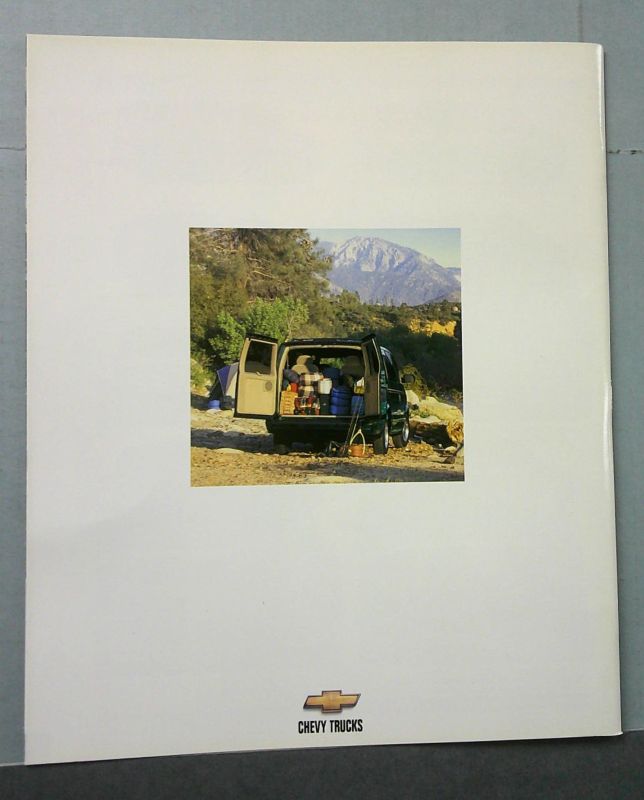 1998 Chevrolet Astro Van Sales Catalog | Merrick Auto Museum