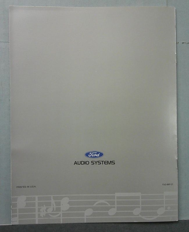 1988 Ford Sound System Sales Catalog | Merrick Auto Museum