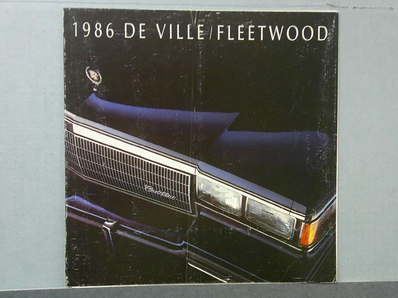 1986 Cadillac Deville/Fleetwood Sales Folder | Merrick Auto Museum
