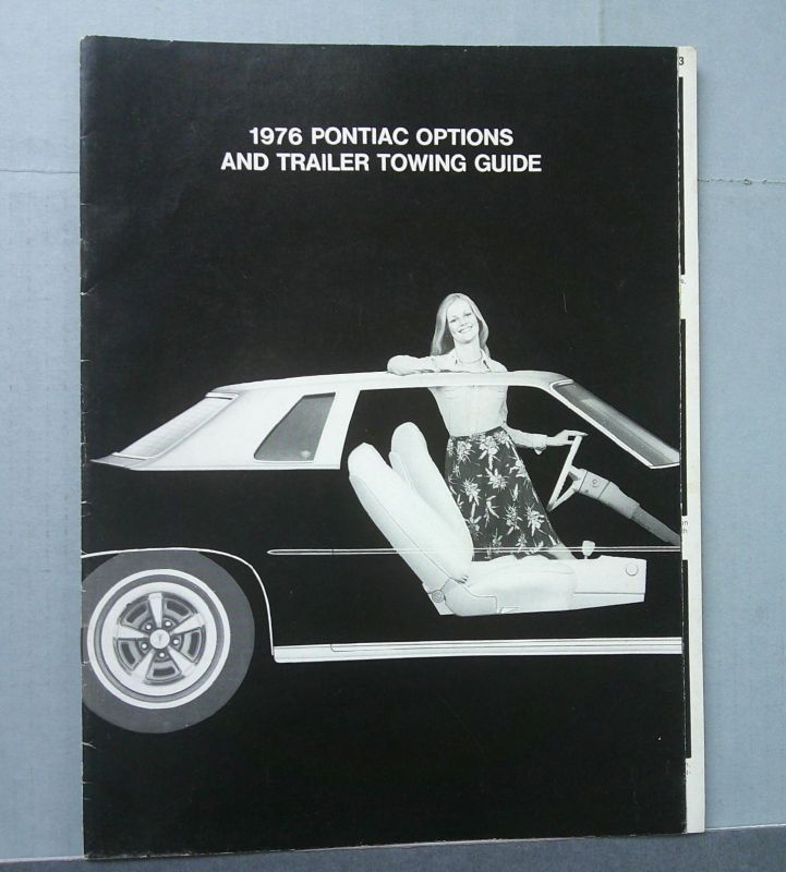 1976 Pontiac Trailer Towing Guide Sales Catalog | Merrick Auto Museum